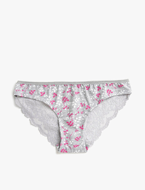 Koton Kadın Pamuklu Çiçek Desenli Brazilian Külot