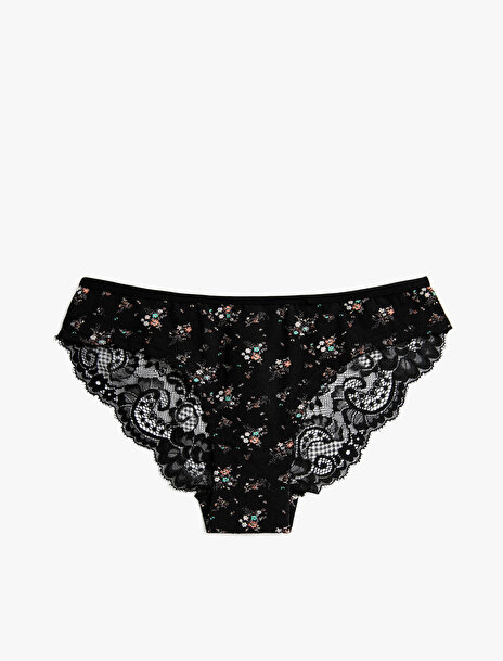 Koton Kadın Pamuklu Çiçek Desenli Brazilian Külot