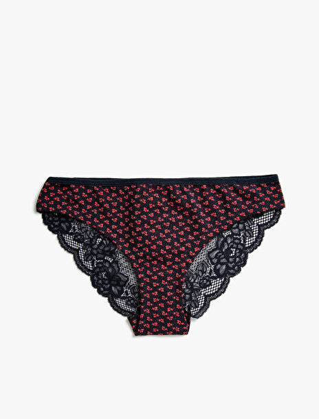 Koton Kadın Pamuklu Puantiye Desenli Brazilian Külot