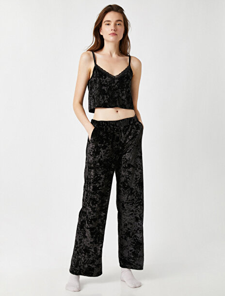 Koton Kadın Kadife Pijama Altı