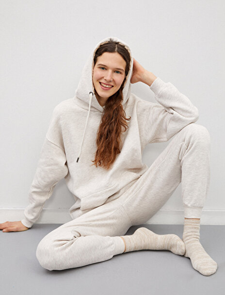 Koton Kadın Kapüşonlu Cepli Pijama Üstü Koton Kadın Kapüşonlu Cepli Pijama Üstü