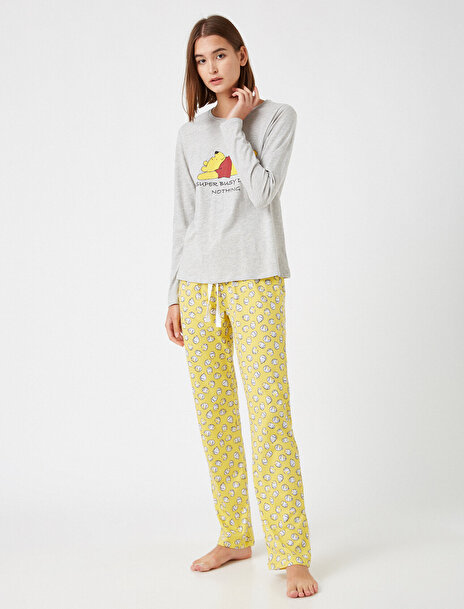 Koton Kadın Pamuklu Disney Lisanslı Pijama Takımı