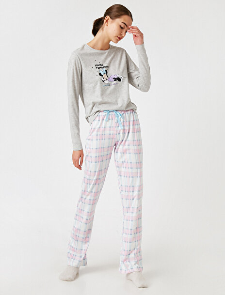 Koton Kadın Disney Lisanslı Pijama Takımı