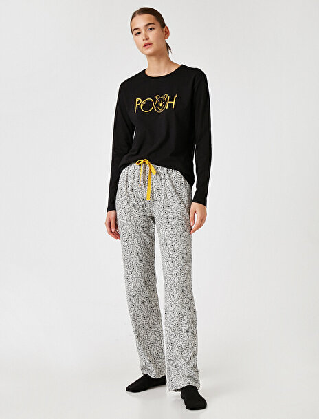 Koton Kadın Winnie the Pooh Pijama Takımı Lisanslı