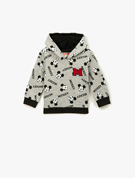 Koton Erkek Çocuk Mickey Mouse Lisanslı Baskılı Kapüşonlu Uzun Kollu Sweatshirt Koton Erkek Çocuk Mickey Mouse Lisanslı Baskılı Kapüşonlu Uzun Kollu Sweatshirt