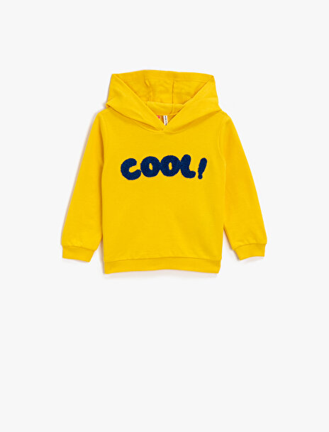 Koton Erkek Çocuk Pamuklu Kapüşonlu Yazılı İşlemeli Uzun Kollu Sweatshirt Koton Erkek Çocuk Pamuklu Kapüşonlu Yazılı İşlemeli Uzun Kollu Sweatshirt