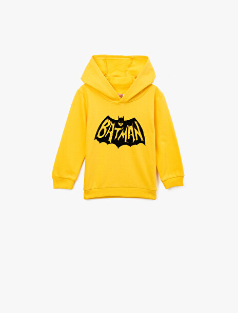 Koton Erkek Çocuk Pamuklu Batman Lisanslı Baskılı Kapüşonlu Uzun Kollu Sweatshirt Koton Erkek Çocuk Pamuklu Batman Lisanslı Baskılı Kapüşonlu Uzun Kollu Sweatshirt