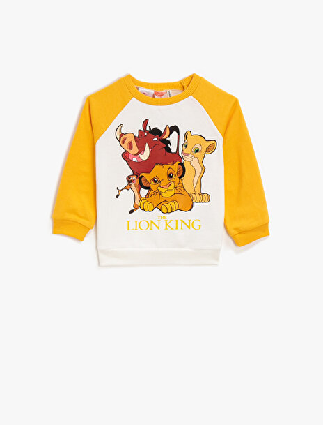 Koton Erkek Çocuk Aslan Kral Lisanslı Baskılı Bisiklet Yaka Pamuklu Sweatshirt Koton Erkek Çocuk Aslan Kral Lisanslı Baskılı Bisiklet Yaka Pamuklu Sweatshirt
