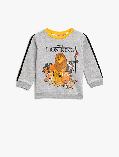 Koton Erkek Çocuk Aslan Kral Lisanslı Baskılı Pamuklu Bisiklet Yaka Sweatshirt Koton Erkek Çocuk Aslan Kral Lisanslı Baskılı Pamuklu Bisiklet Yaka Sweatshirt