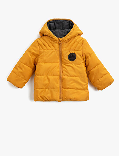 Koton Erkek Çocuk Kapüşonlu Fermuarlı Şişme Mont