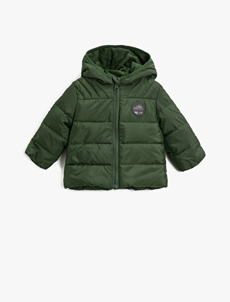 Koton Erkek Çocuk Kapüşonlu Fermuarlı Şişme Mont