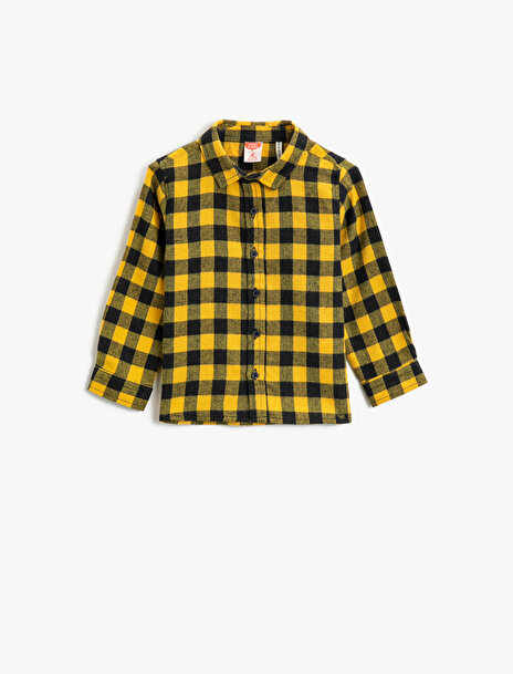 Koton Erkek Çocuk Kareli Klasik Yaka Uzun Kollu Gömlek Koton Erkek Çocuk Kareli Klasik Yaka Uzun Kollu Gömlek