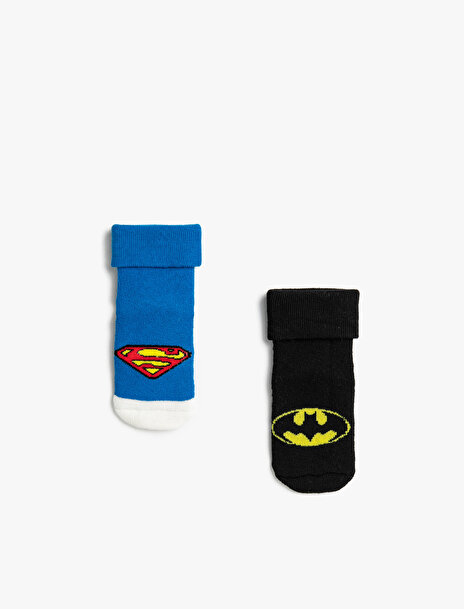 Koton Erkek Çocuk Erkek Bebek 2'li Batman Vs Superman Lisanslı Desenli Pamuklu Çorap Seti Koton Erkek Çocuk Erkek Bebek 2'li Batman Vs Superman Lisanslı Desenli Pamuklu Çorap Seti