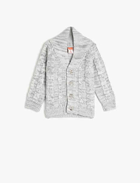 Koton Erkek Çocuk Düğmeli Uzun Kollu Triko Hırka Koton Erkek Çocuk Düğmeli Uzun Kollu Triko Hırka