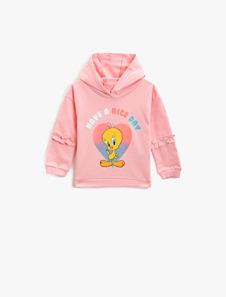 Koton Kız Çocuk Pamuklu Tweety Lisanslı Baskılı Kapüşonlu Sweatshirt Koton Kız Çocuk Pamuklu Tweety Lisanslı Baskılı Kapüşonlu Sweatshirt