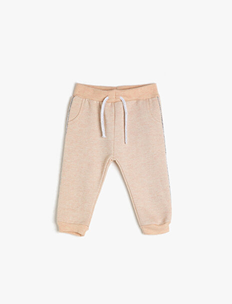 Koton Kız Çocuk Simli Çizgili Eşofman Altı