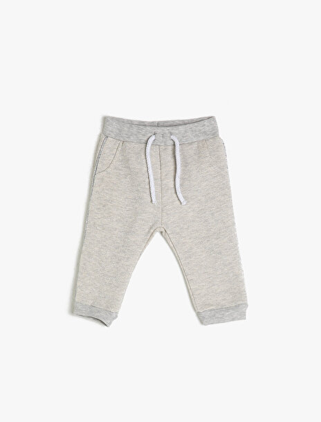 Koton Kız Çocuk Simli Çizgili Eşofman Altı