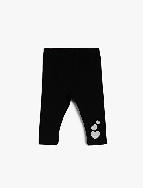Koton Kız Çocuk Simli Kalp Detaylı Tayt Koton Kız Çocuk Simli Kalp Detaylı Tayt