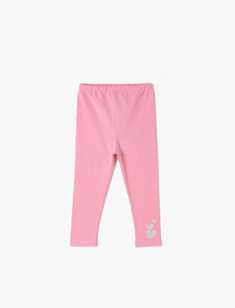 Koton Kız Çocuk Simli Kalp Detaylı Tayt