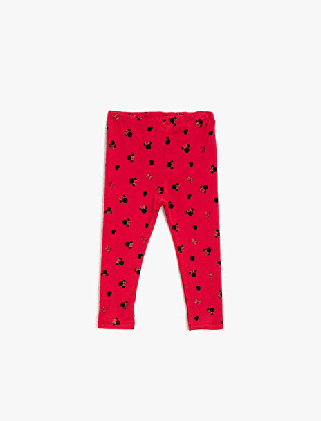 Koton Kız Çocuk Minnie Mouse Lisanslı Baskılı Normal Bel Tayt Koton Kız Çocuk Minnie Mouse Lisanslı Baskılı Normal Bel Tayt