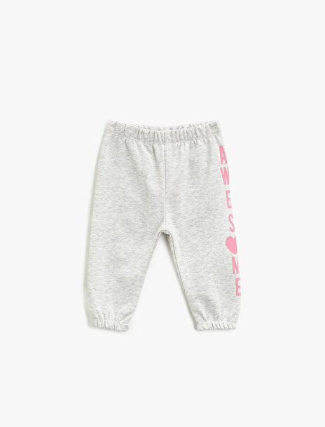 Koton Kız Çocuk Normal Bel Yazılı Baskılı Eşofman Altı