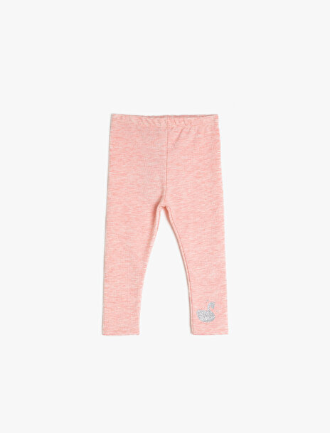 Koton Kız Çocuk Simli Baskılı Tayt