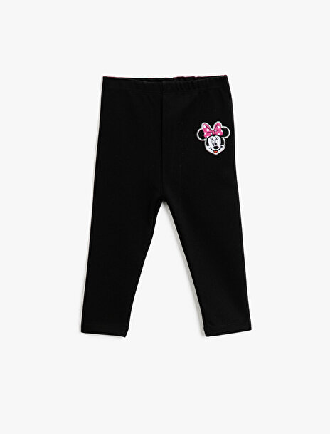 Koton Kız Çocuk Minnie Mouse Lisanslı İşlemeli Tayt