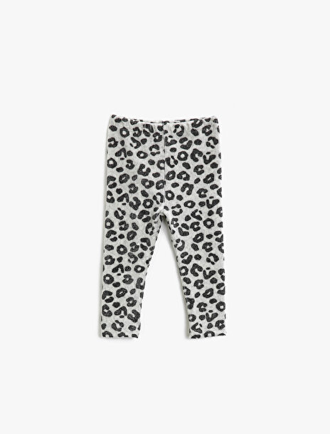 Koton Kız Çocuk Leopar Desenli Tayt