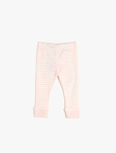 Koton Kız Çocuk Çizgili Normal Bel Tayt Koton Kız Çocuk Çizgili Normal Bel Tayt