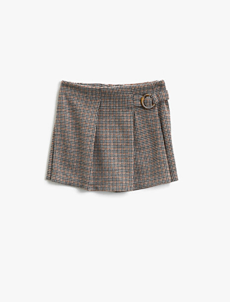 Koton Kız Çocuk Kazayağı Kemerli Şort