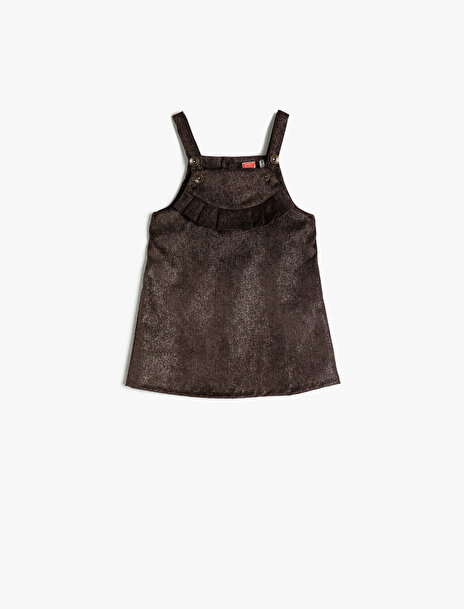 Koton Kız Çocuk Askılı Fırfırlı Elbise