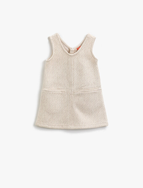 Koton Kız Çocuk Simli Çizgili Kolsuz Elbise Koton Kız Çocuk Simli Çizgili Kolsuz Elbise
