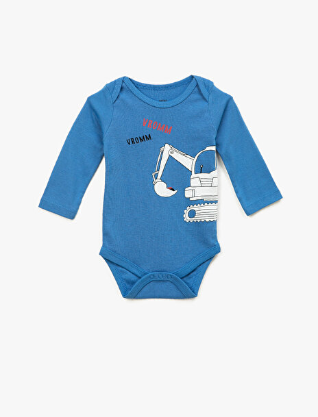 Koton Erkek Çocuk Pamuklu Baskılı Uzun Kollu Çıtçıtlı Zıbın