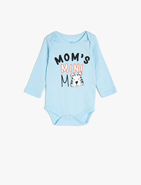 Koton Erkek Çocuk Baskılı Uzun Kollu Çıtçıtlı Zıbın