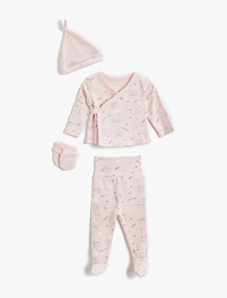 Koton Kız Çocuk Baskılı Takım Pamuklu