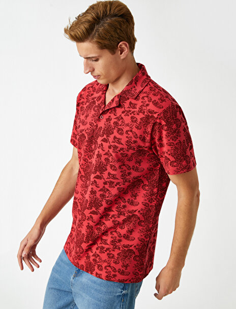 Koton Erkek Gömlek Yaka Polo Tişört Pamuklu Koton Erkek Gömlek Yaka Polo Tişört Pamuklu