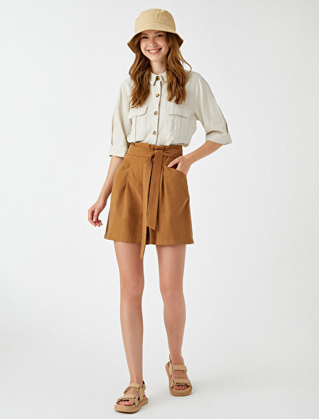 Koton Kadın Kemerli Şort