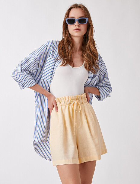 Koton Kadın Keten Şort