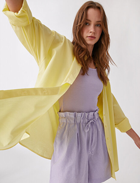 Koton Kadın Keten Şort