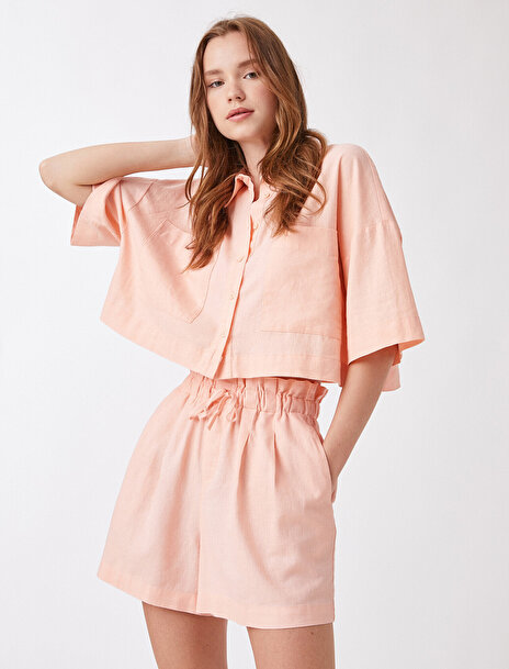 Koton Kadın Keten Şort