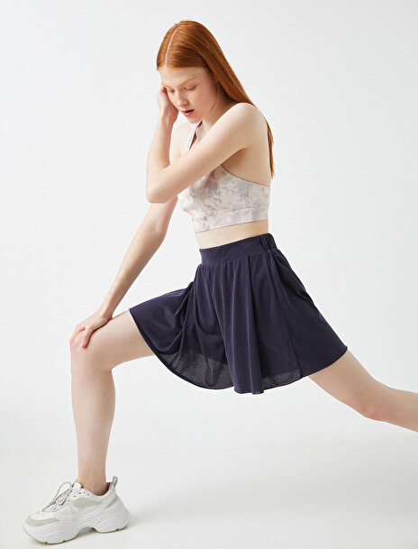 Koton Kadın Spor Şort Etek Beli Lastikli