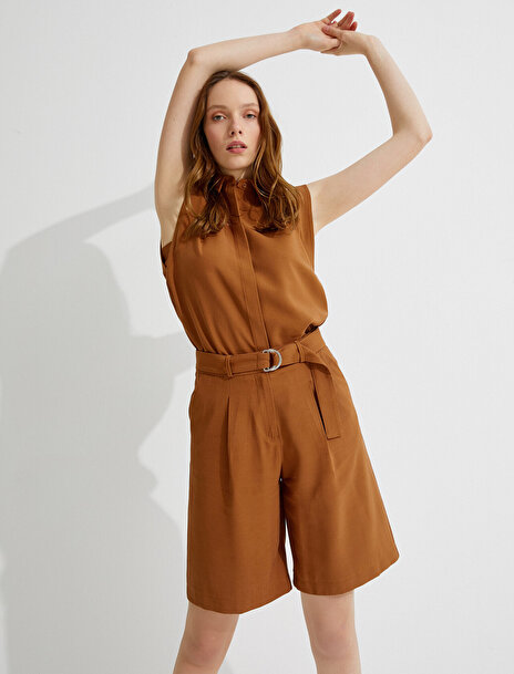 Koton Kadın Kemerli Bermuda Şort