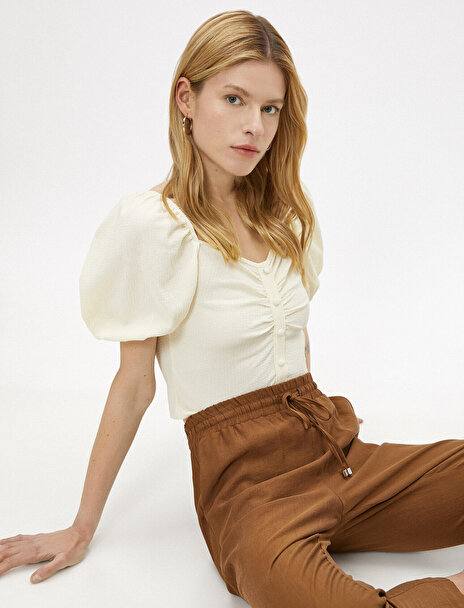 Koton Kadın Prenses Kol Bluz