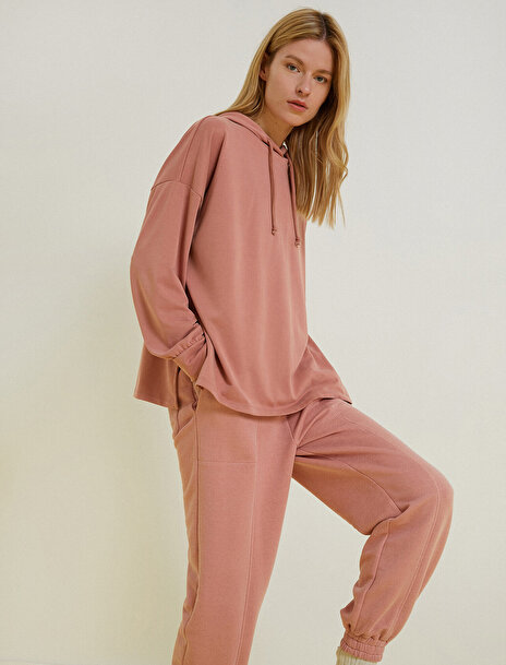 Koton Kadın Kapüşonlu Sweatshirt Hoodie Oversize