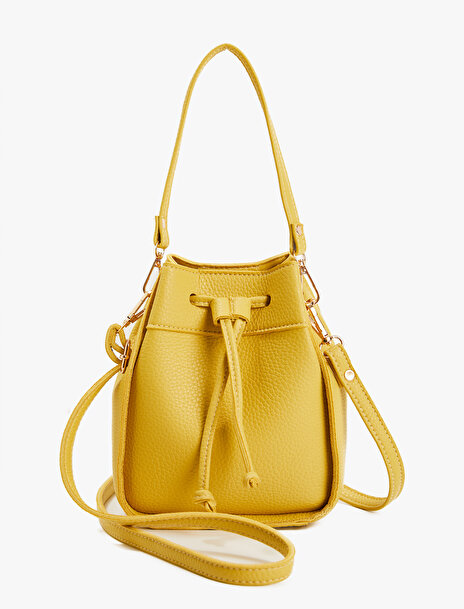 Koton Kadın Deri Çanta Büzgülü Bucket Koton Kadın Deri Çanta Büzgülü Bucket