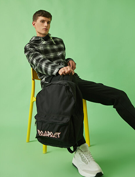 Koton Erkek Sırt Çantası Sloganlı