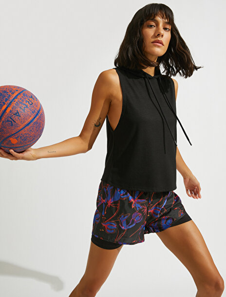 Koton Kadın Kapüşonlu Atlet Ribanalı Tanktop Koton Kadın Kapüşonlu Atlet Ribanalı Tanktop