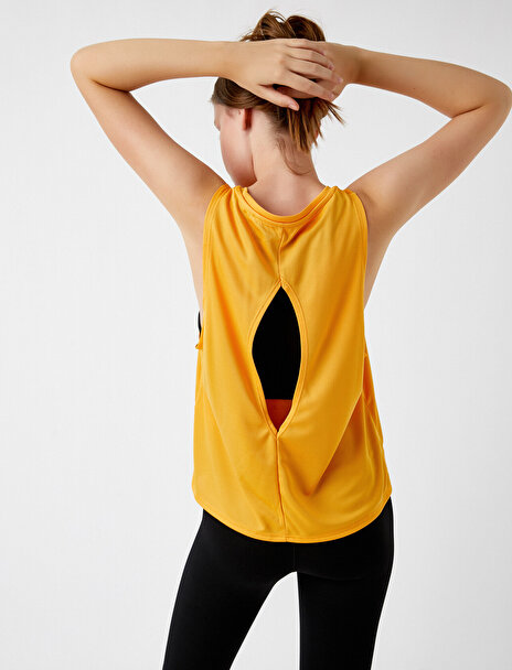 Koton Kadın Slogan Spor Atlet Halter Yaka