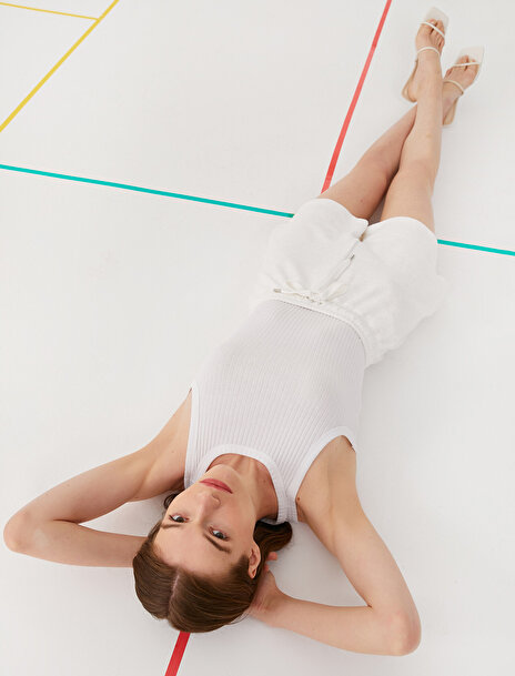 Koton Kadın Fitilli Atlet Pamuklu Koton Kadın Fitilli Atlet Pamuklu