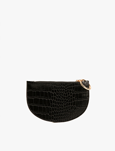 Koton Kadın Timsah Derisi Desenli Fermuarlı Cüzdan